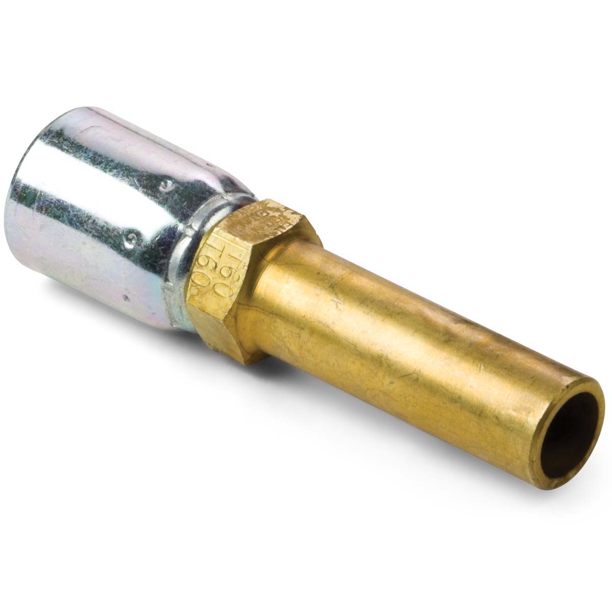 1/2" x 5/8" Straight Tube - Brass Hose End - Weatherhead E Series ...