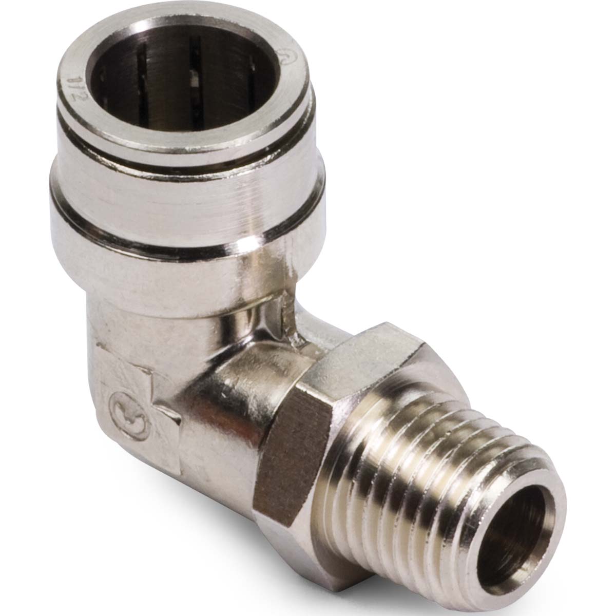 1/4" x 1/8" Push-Connect Male Elbow Swivel - Kimball Midwest