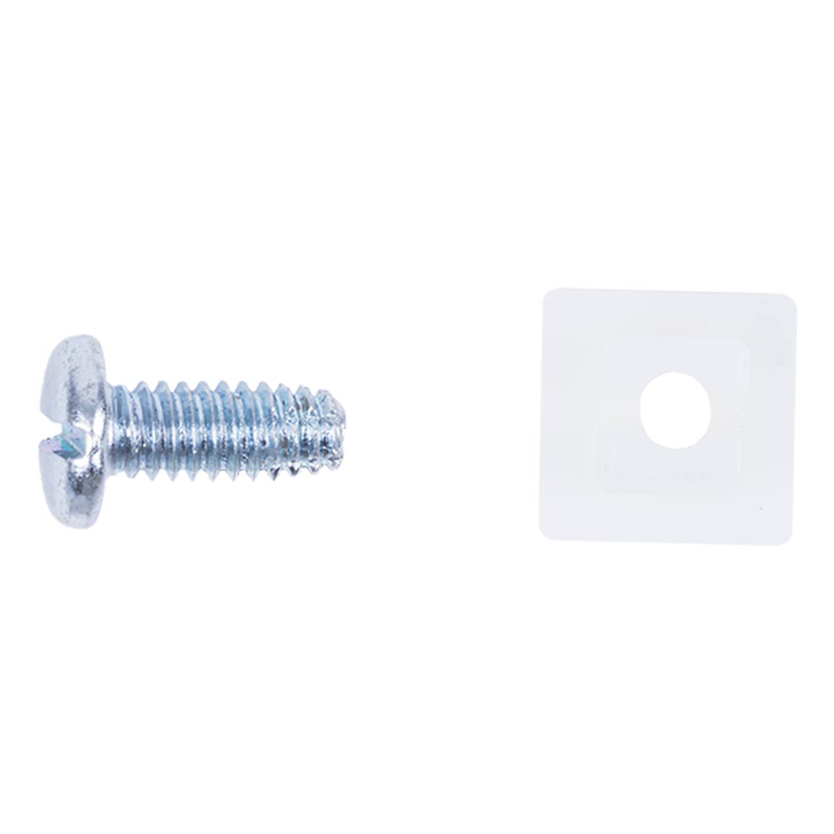 1/4"-20 Slotted Pan Head License Plate Screw with Nylon Nut for Ford ...