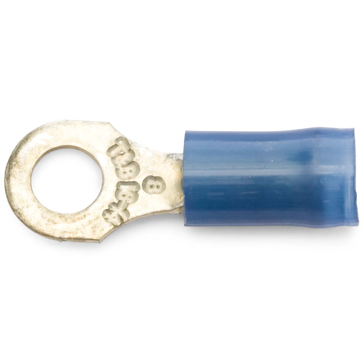 16 - 14 AWG Blue #8 Nylon Insulated Sta-Kon® Ring Terminal - Kimball ...