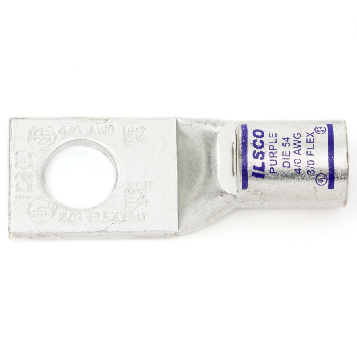 4/0 AWG, 3/8" Stud Purple Industrial Lug - Kimball Midwest