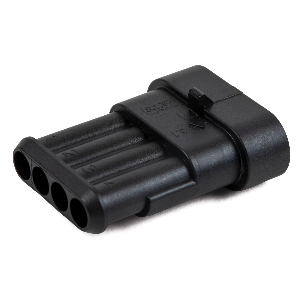 Male 4 Wire AMP SUPERSEAL 1.5 Connector Housing - Kimball Midwest