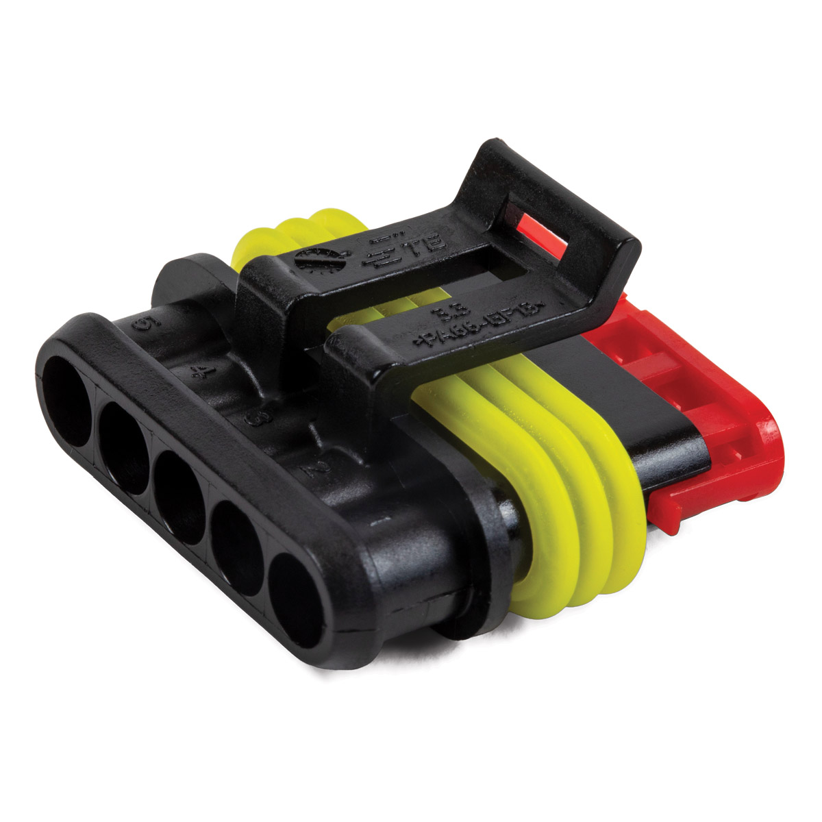 Female 5 Wire AMP SUPERSEAL 1.5 Connector Housing - Kimball Midwest