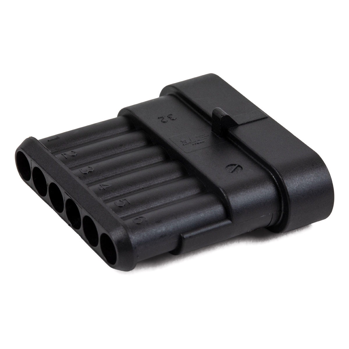 Male 6 Wire AMP SUPERSEAL 1.5 Connector Housing - Kimball Midwest