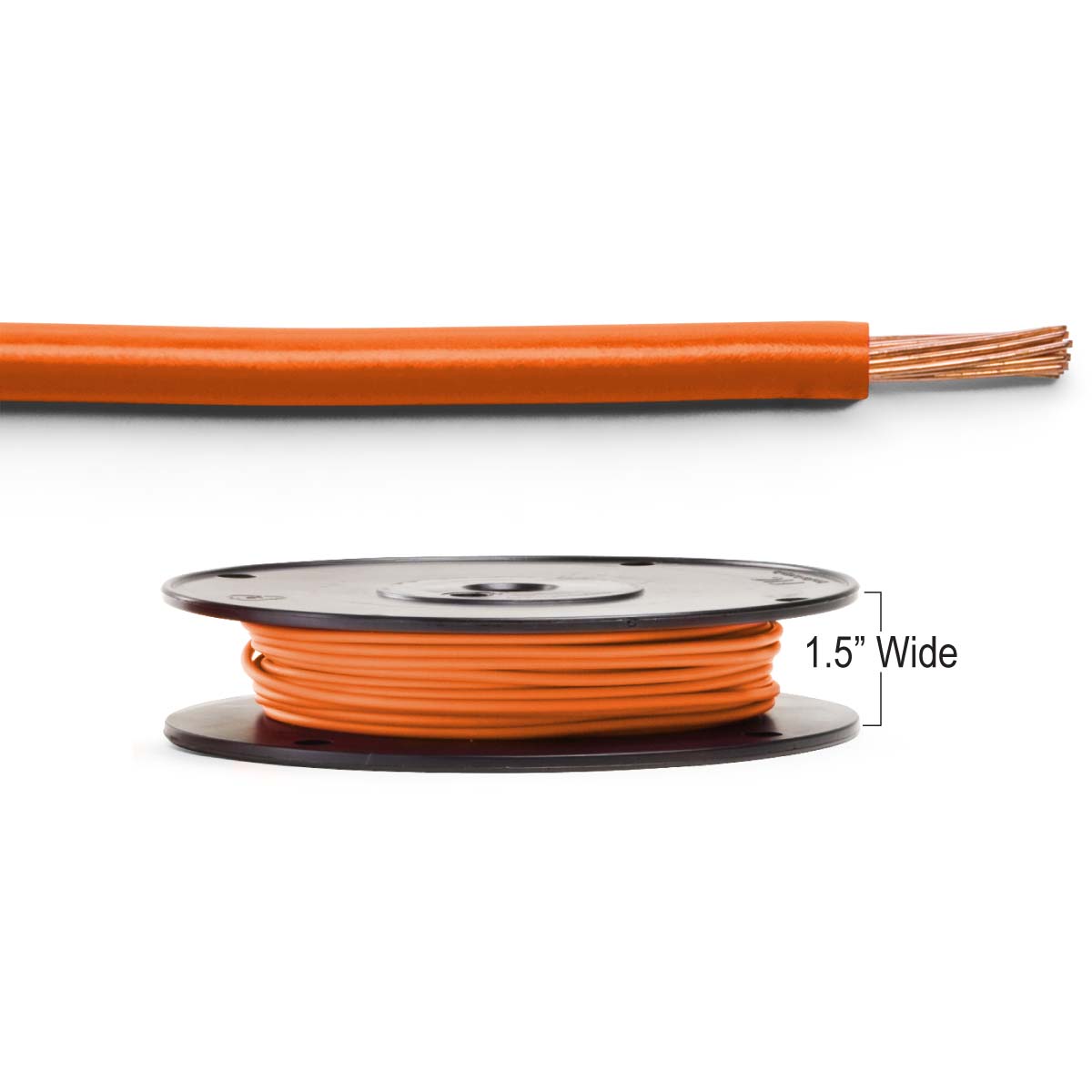 14 Gauge PVC Primary Wire Orange - 100 Feet - Kimball Midwest