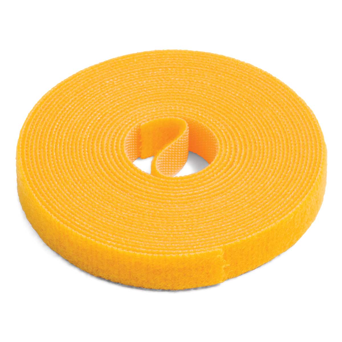 Yellow Hook & Loop Cable Tie Wrap - Kimball Midwest