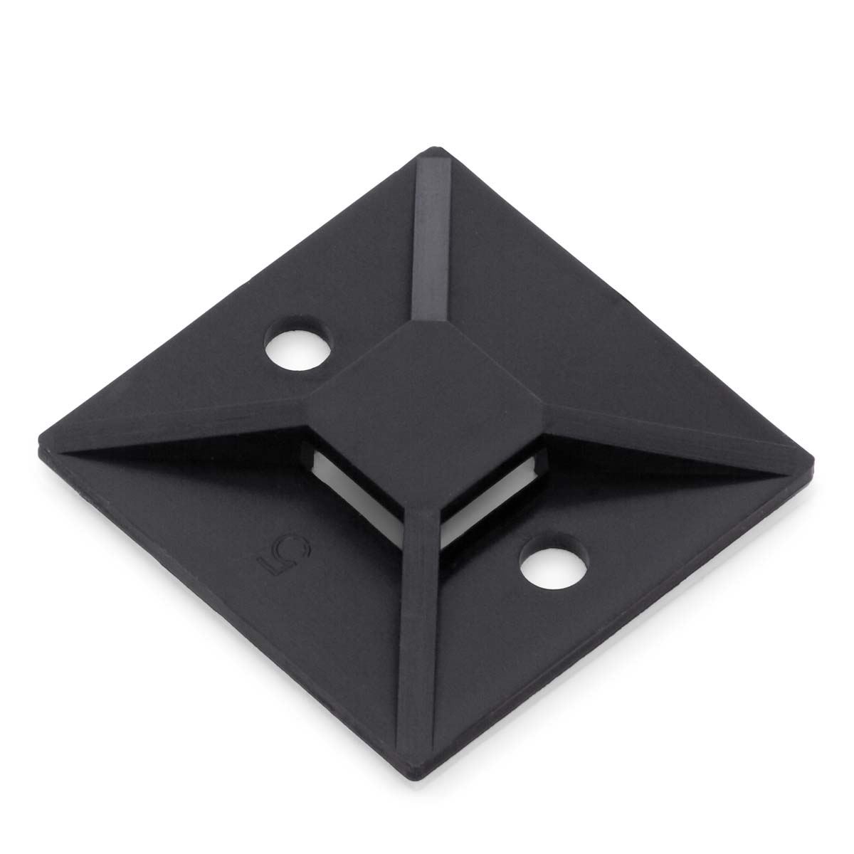 1-1/2" x 1-1/2" Black Cable Tie Mounting Base - Kimball Midwest
