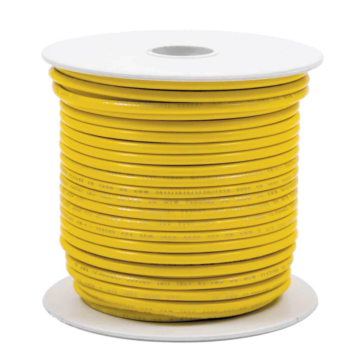 14 Gauge Yellow PVC Hook Up Wire - 100 Feet - Kimball Midwest