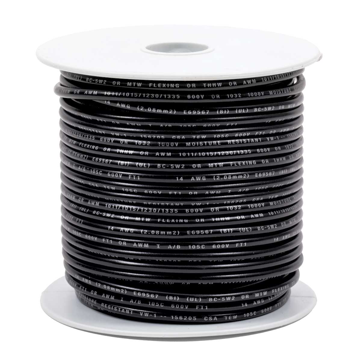 14 Gauge Black PVC Hook Up Wire - 100 Feet - Kimball Midwest