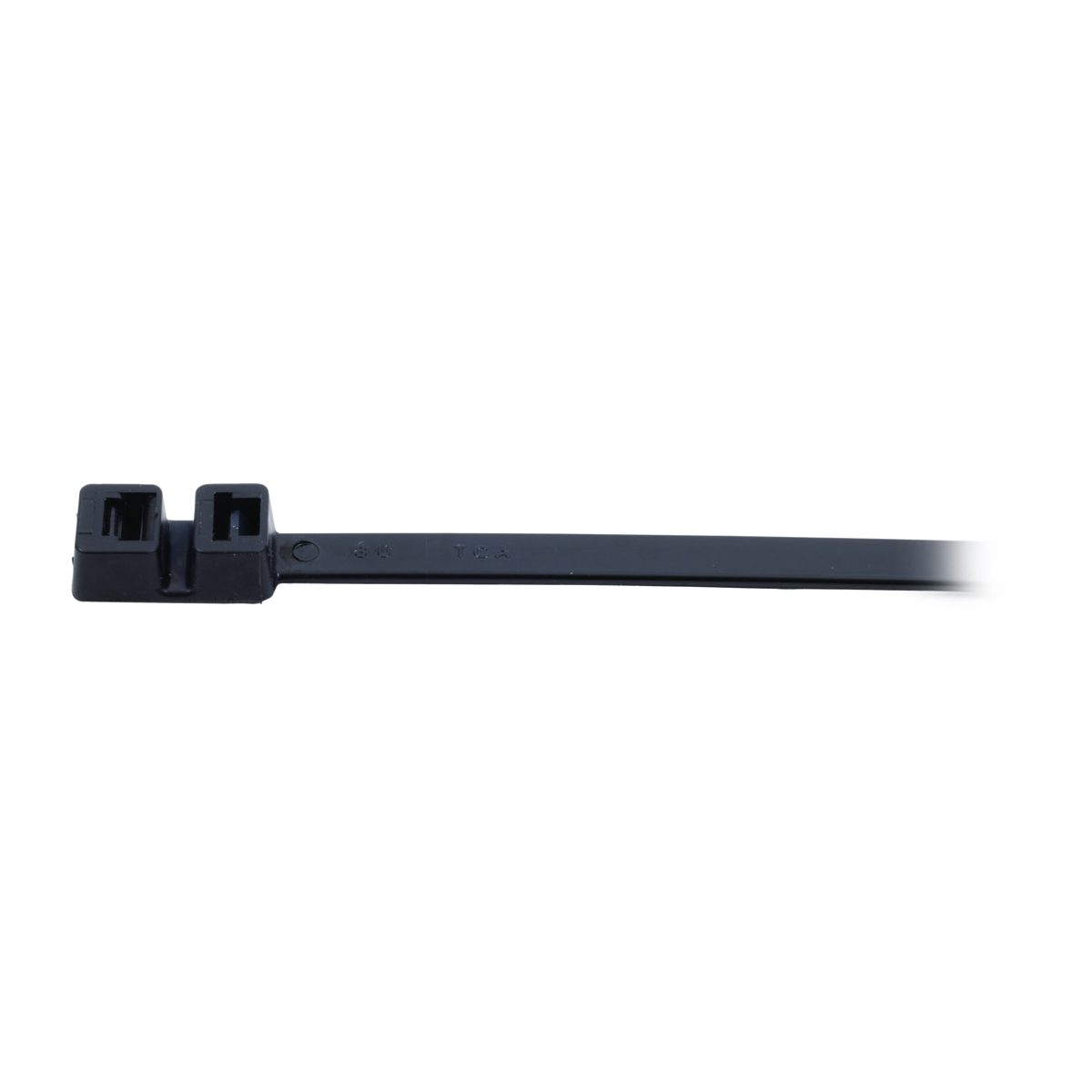 3/16" x 14-1/2" Black Nylon Double Loop Cable Tie - Kimball Midwest