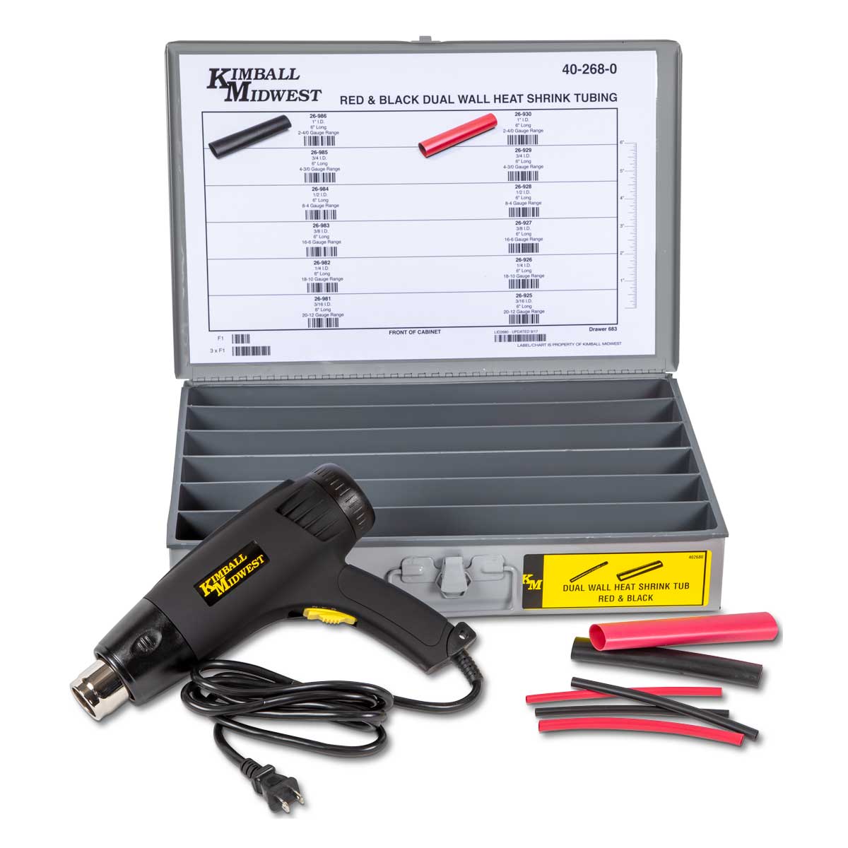 Dual Wall Heat Shrink Tubing & Heat Gun Bundle - Kimball Midwest