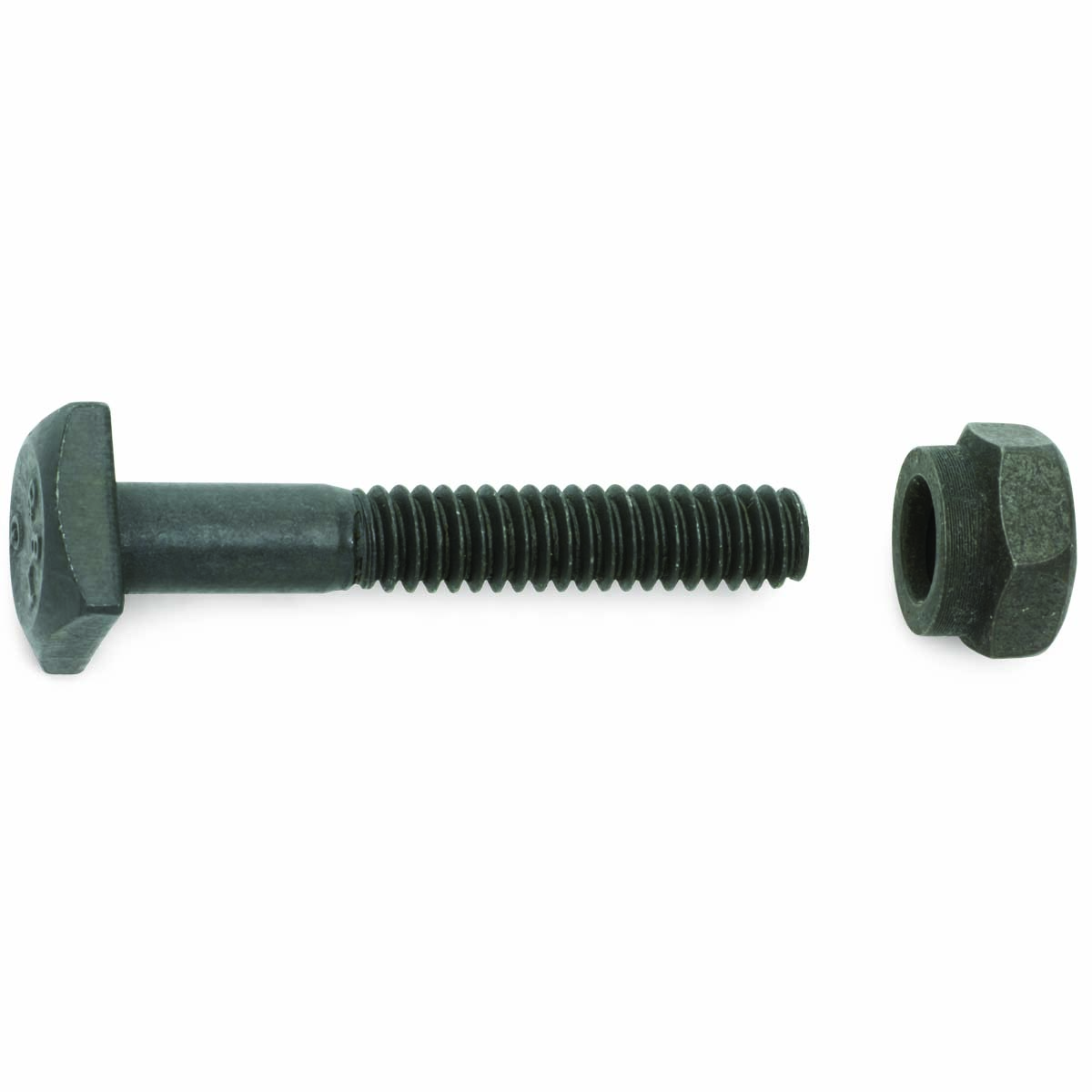 1/4"-20 x 1-5/8" (USS) Black Oil Dipped Square Head Battery Bolt and ...