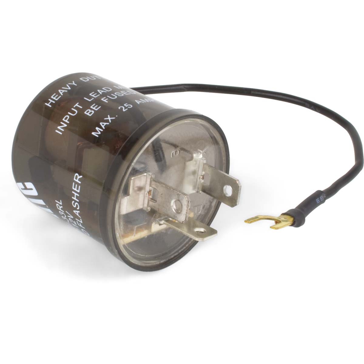 12 Volt 1/10 - 20 Amp 3 Pin Round LED Electronic Heavy Duty Flasher ...