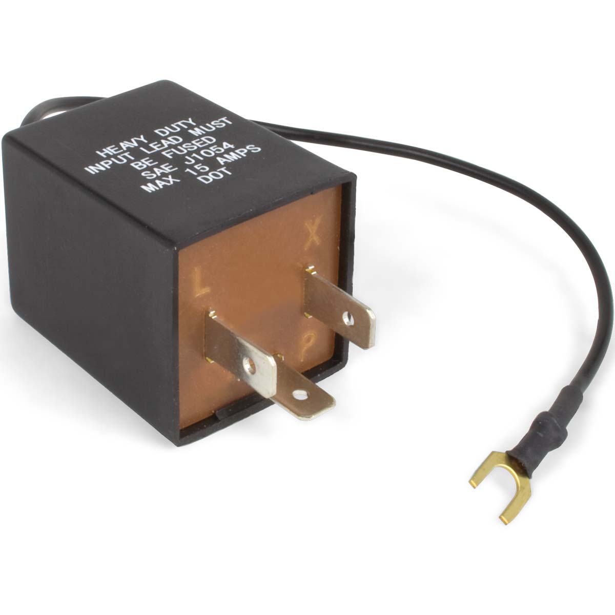 12 Volt 15 Amp 3 Pin Square Alternating LED Heavy Duty Flasher ...