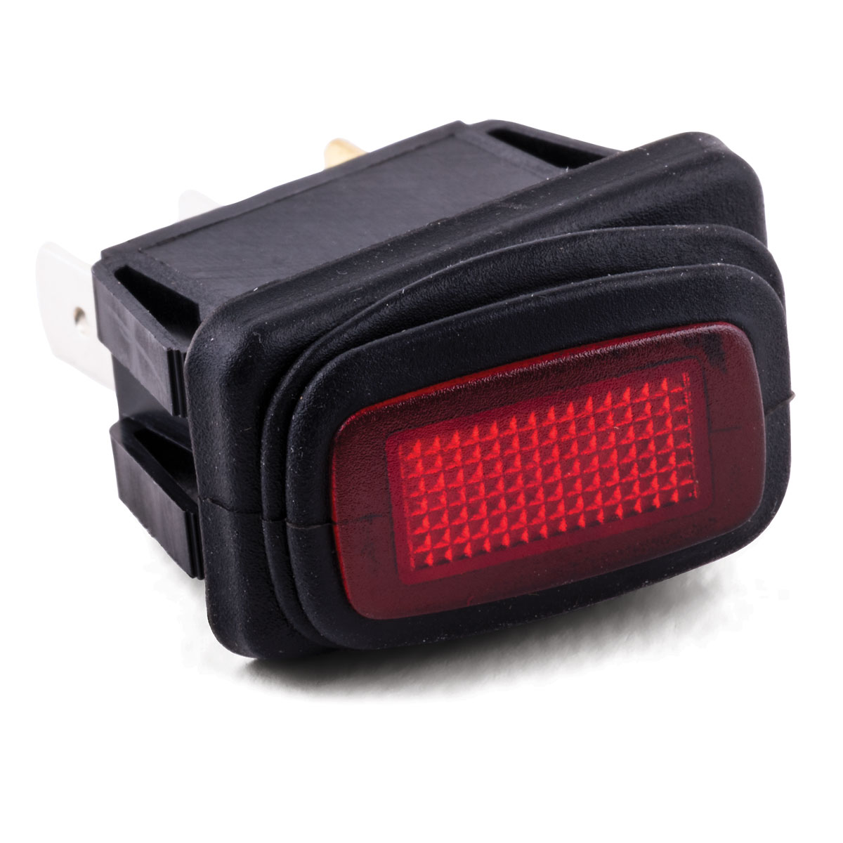 2 Position SPST Sealed Rocker Switch with Boot and Red LED - Kimball ...