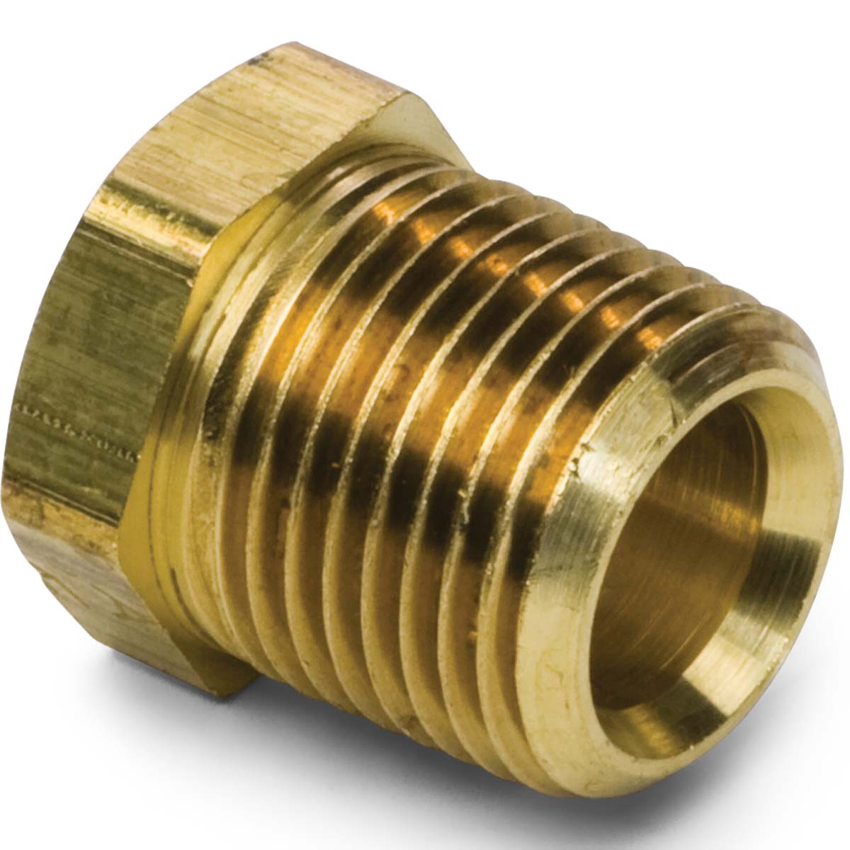 1/2" x 3/8" Brass Pipe Full Length Bushing - Kimball Midwest