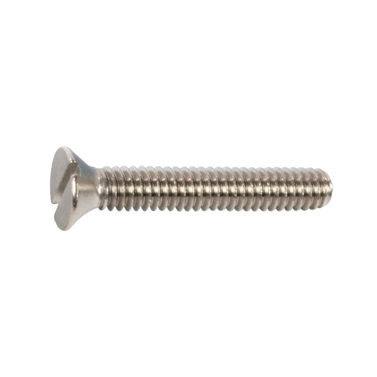 #10-32 x 3/4" 18-8 Stainless Steel Slotted Flat Head Machine Screw ...