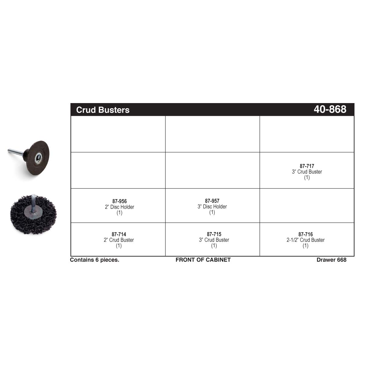 Kim-Brite Crud-Buster Assortment (2" and 3") - Kimball Midwest