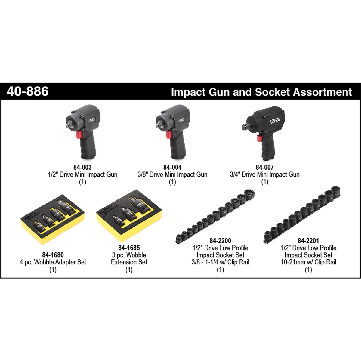 Impact Gun and Socket Assortment - Kimball Midwest