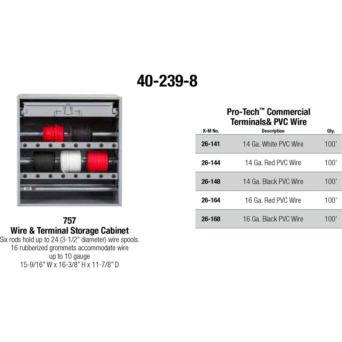 Pro-Tech™ Commercial Terminals & PVC Wire Bundle - Kimball Midwest