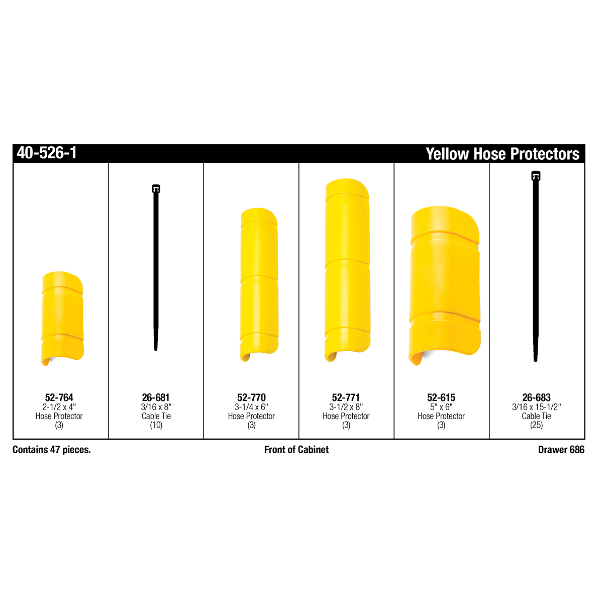 Yellow Hose Protector Assortment - Kimball Midwest