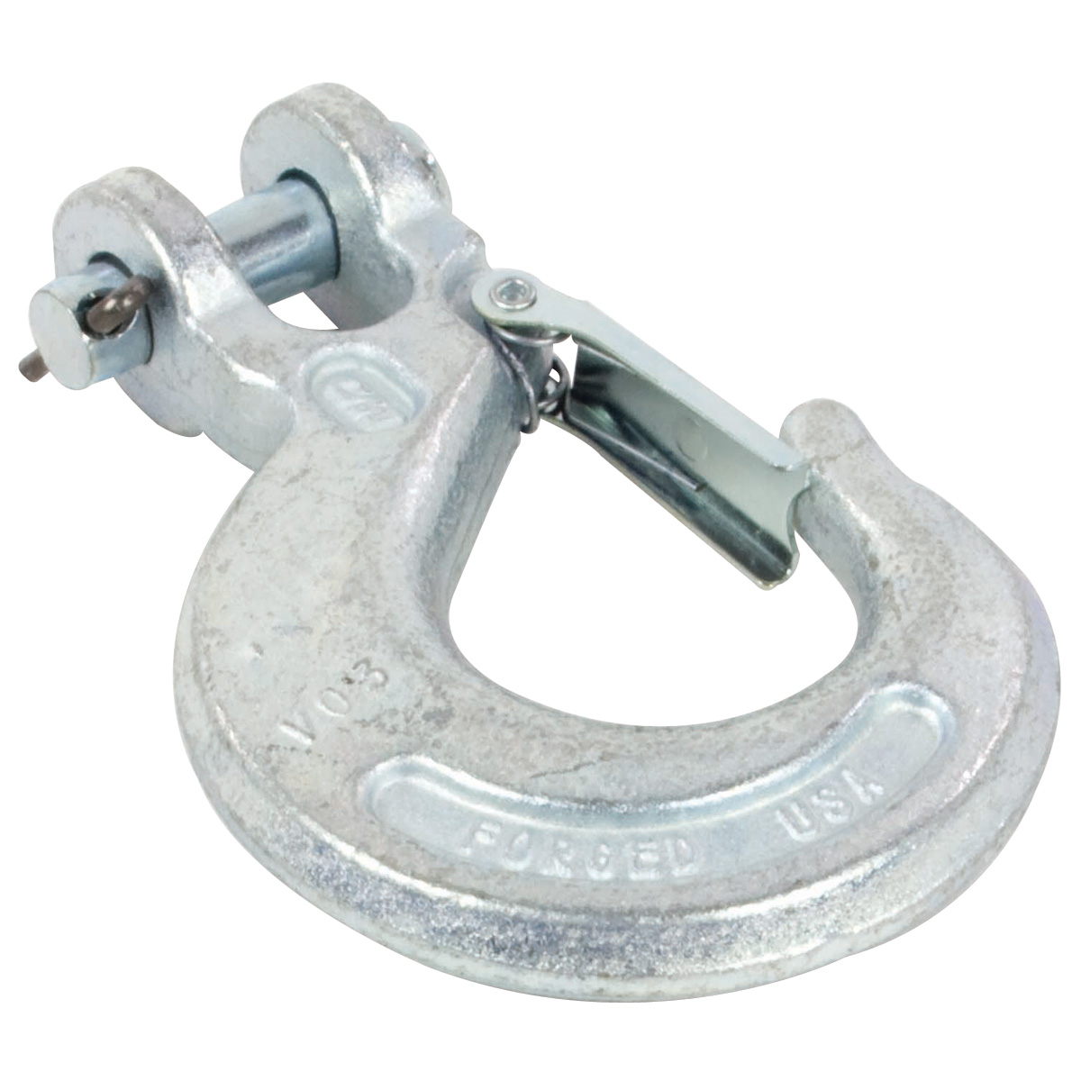 3/8" Carbon Steel Clevis Slip Hook With Latch - Kimball Midwest