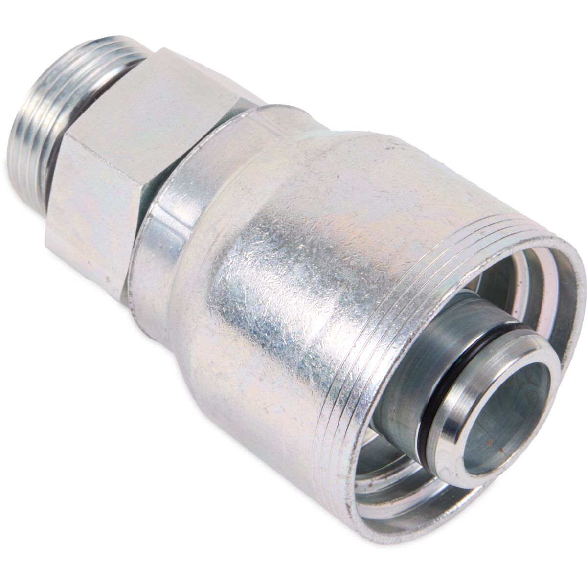 1/2" x 1/2" Male Rigid Straight Thread O-Ring Hose End - 4S Series ...