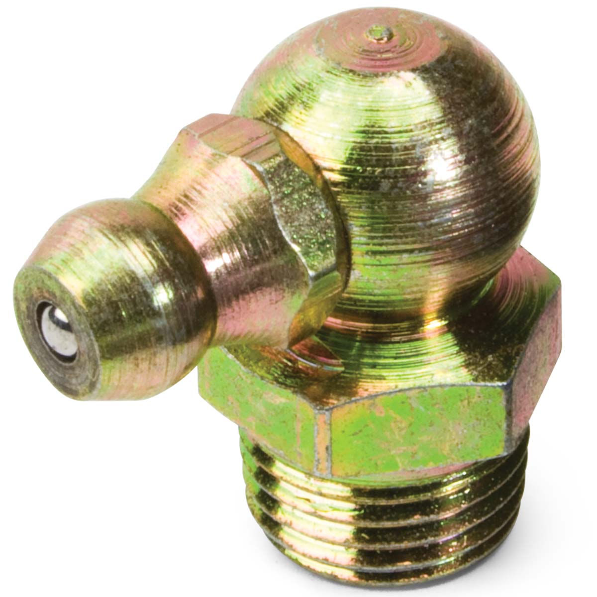 1/8" NPT 90° Self-Tapping Carbon Steel Grease Fitting - Kimball Midwest