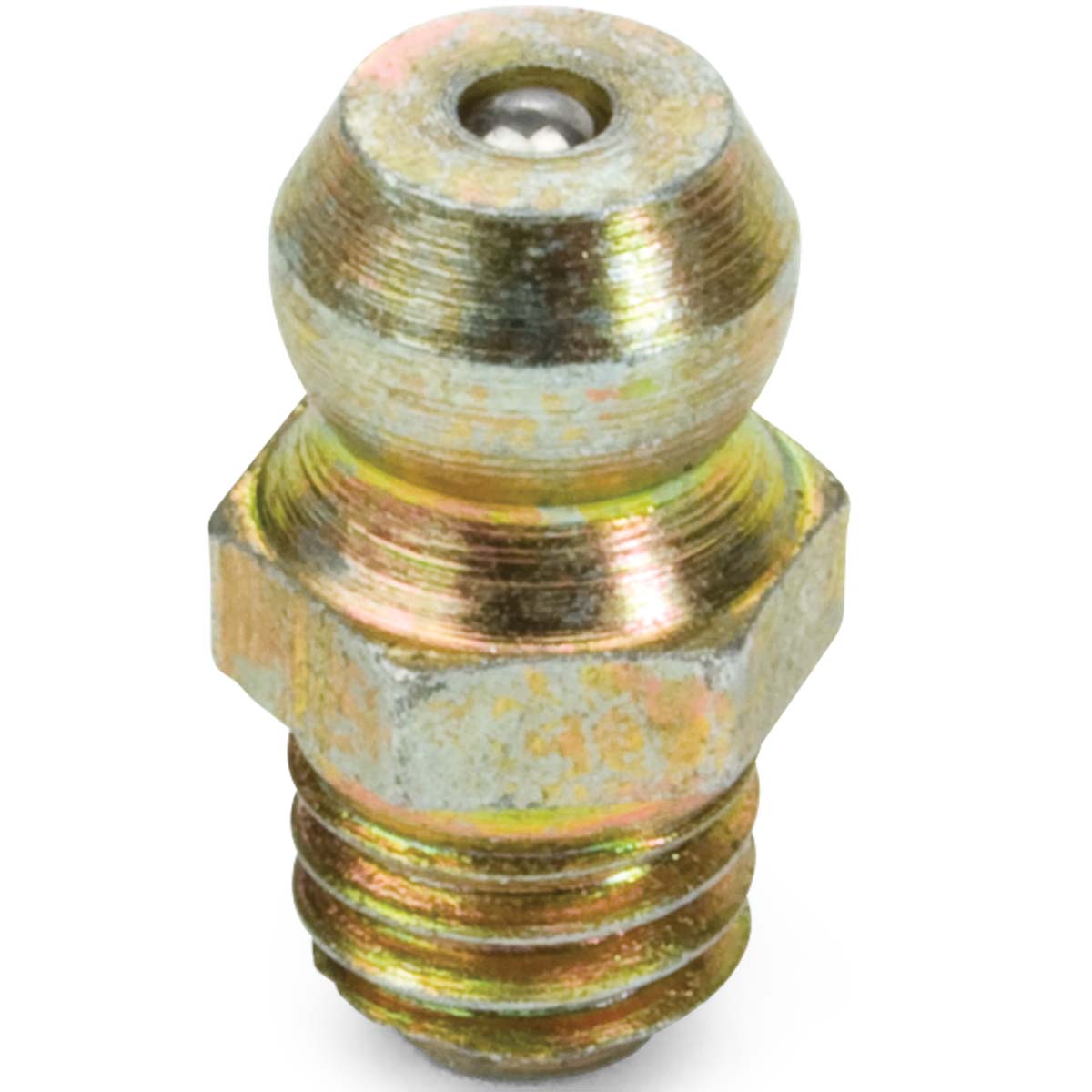 M6 x 1.0 Straight Carbon Steel Grease Fitting - Kimball Midwest