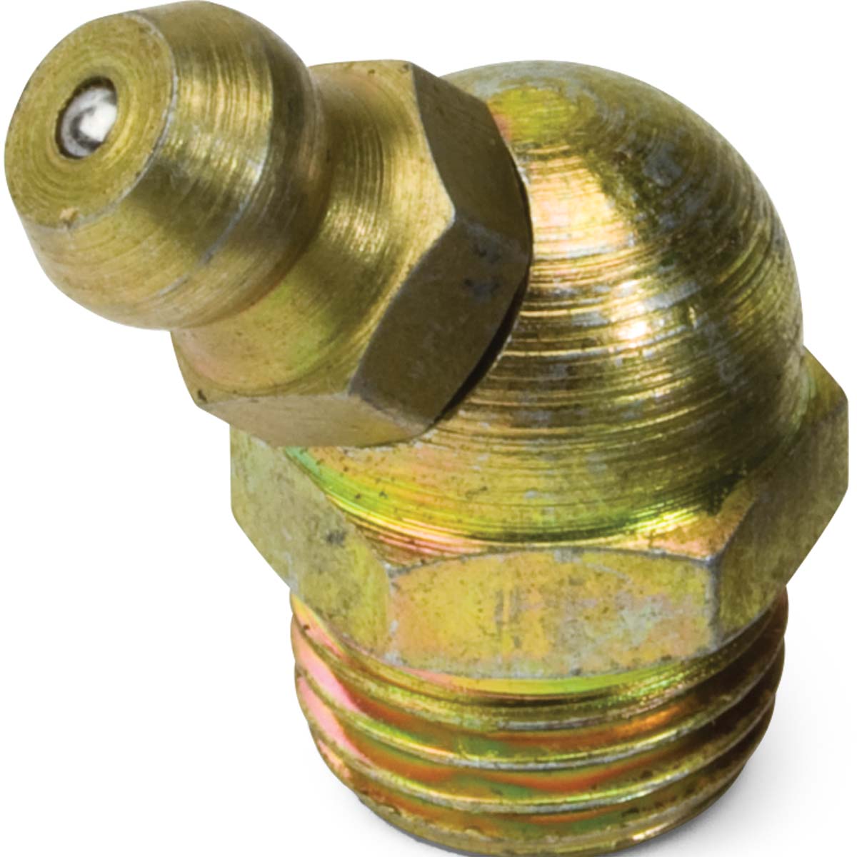 M10 x 1.0 45° 303 Stainless Steel Grease Fitting - Kimball Midwest