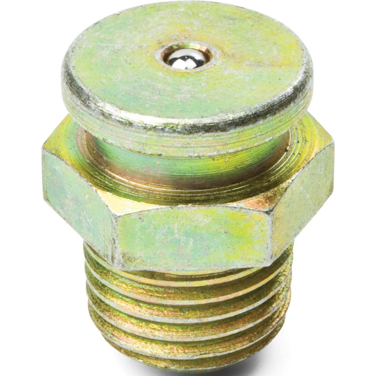 1/4" NPT Standard Button Head Carbon Steel Grease Fitting - Kimball Midwest
