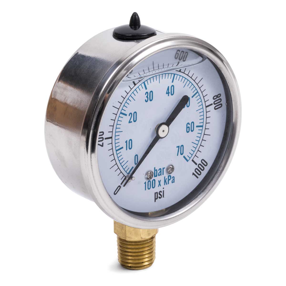0 - 1,000 P.S.I. Liquid Filled Pressure Gauge - Kimball Midwest