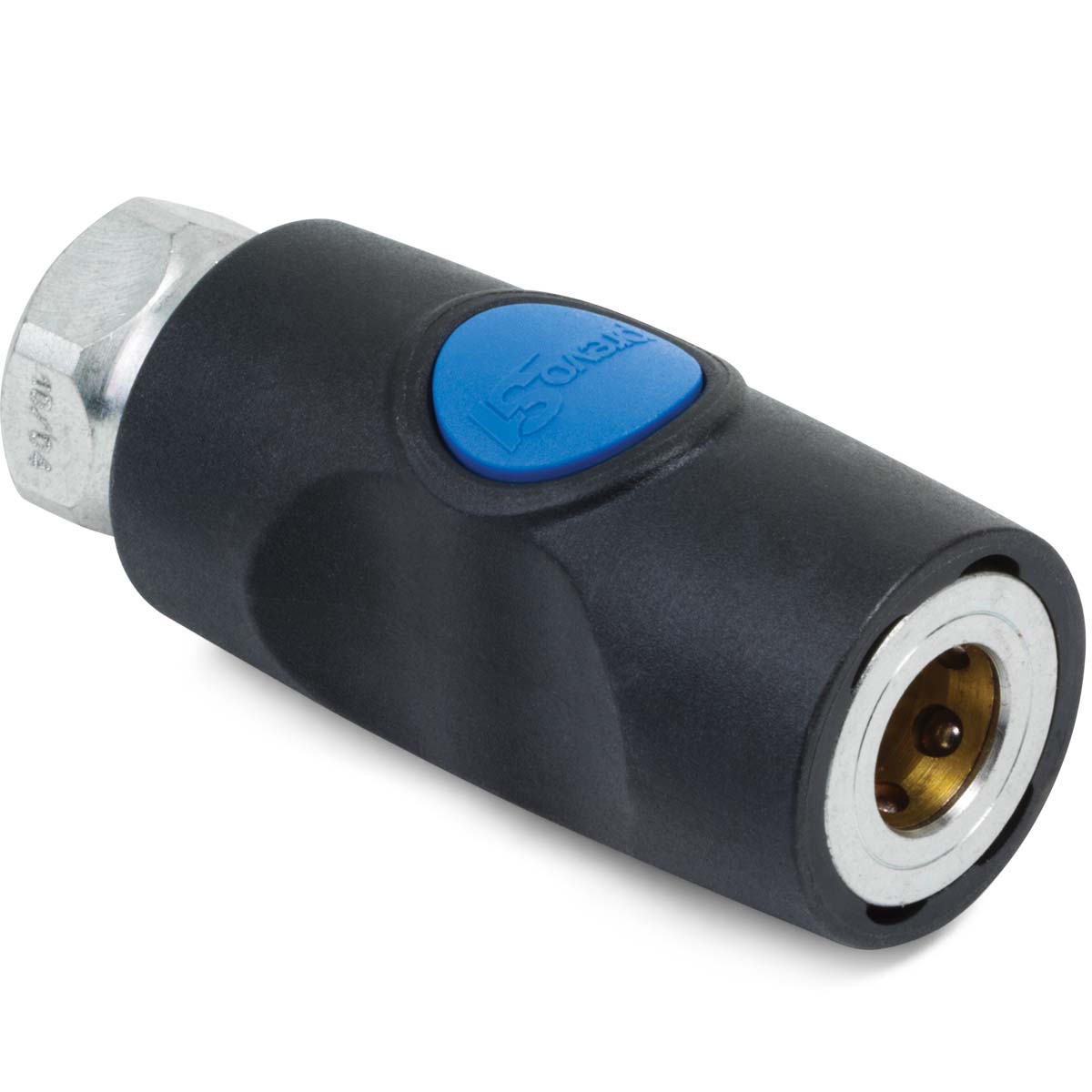 1/4 Push-Button Industrial Interchange Female Air Line Safety Coupler ...