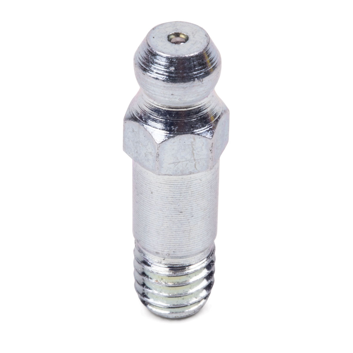 M6 x 1.0 Long Straight Case Hardened Steel Grease Fitting - Kimball Midwest