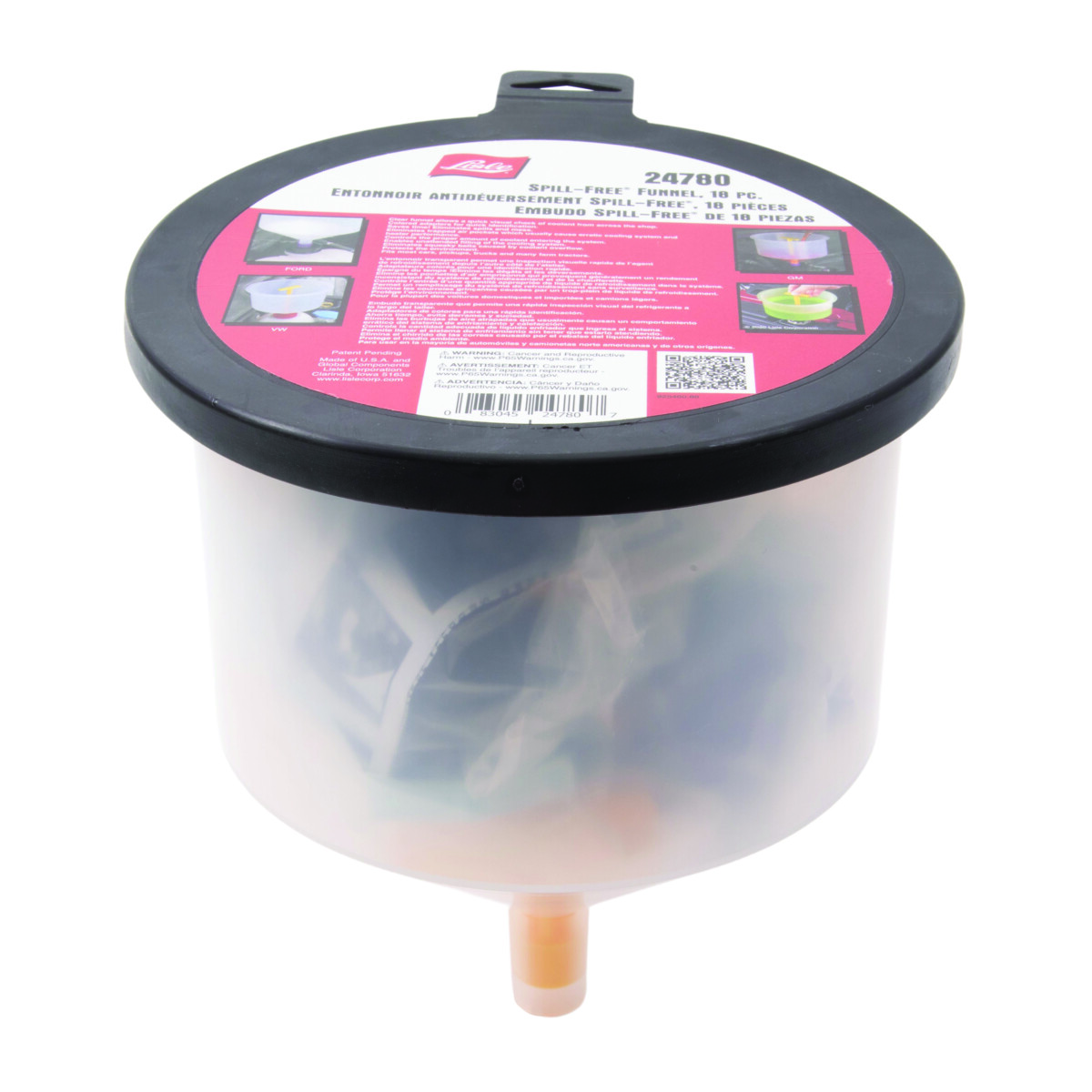 18 Piece Spill-Free Cooling System Funnel Kit - Kimball Midwest