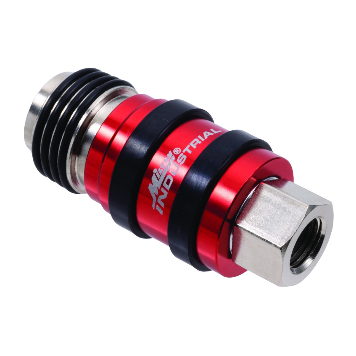 1/4" x 3/8" Universal Female Milton® Air Line Safety Coupler - Kimball ...