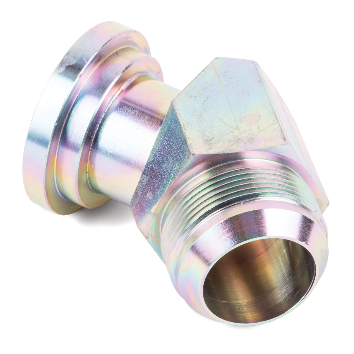 3/4" x 3/4" Split Flange (SAE Code 61) to Male SAE JIC 37° 45° Elbow ...