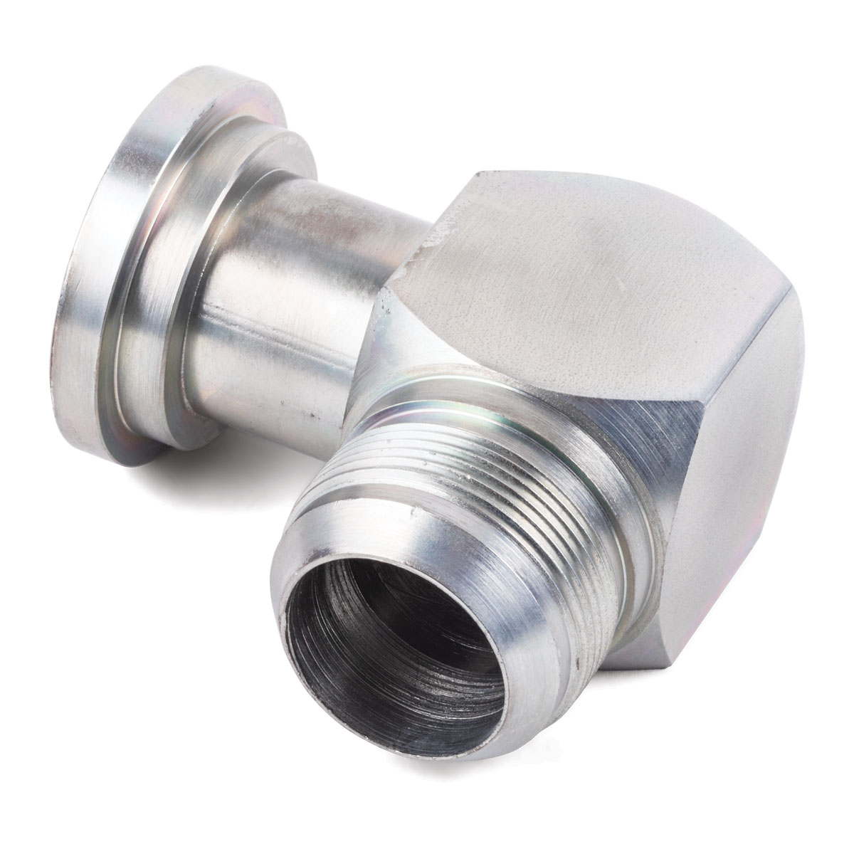 1" x 1" Split Flange (SAE Code 61) to Male SAE JIC 37° 90° Elbow ...