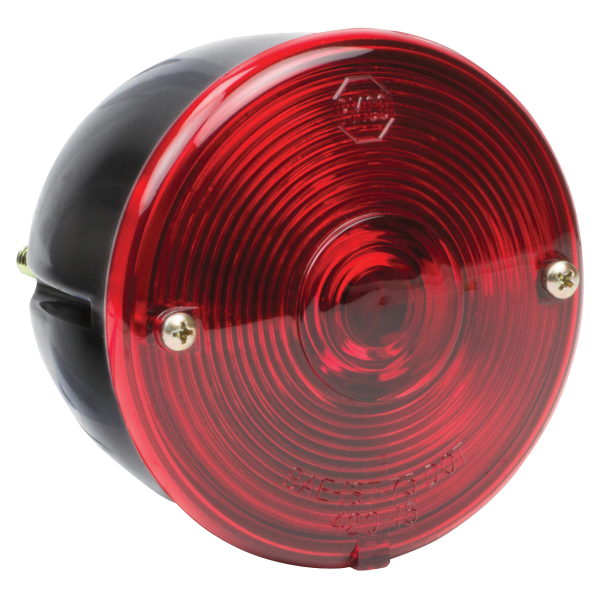 Black Plastic Red Surface Mount Lamp - Kimball Midwest
