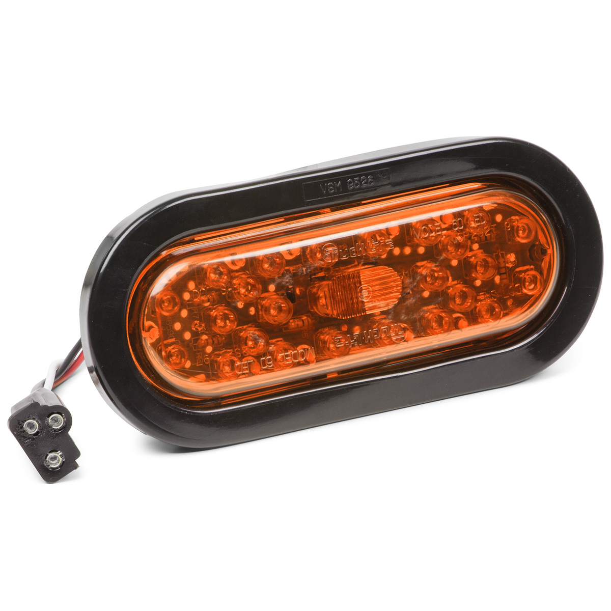 2" x 6" Amber LED Lamp - Black Grommet Kit 60094Y - Kimball Midwest