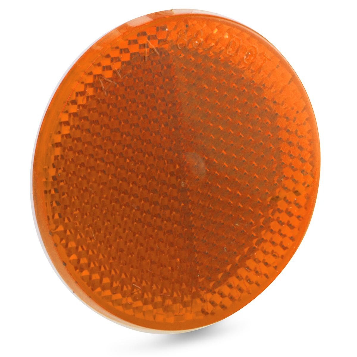 3" Amber Adhesive Reflector - Kimball Midwest