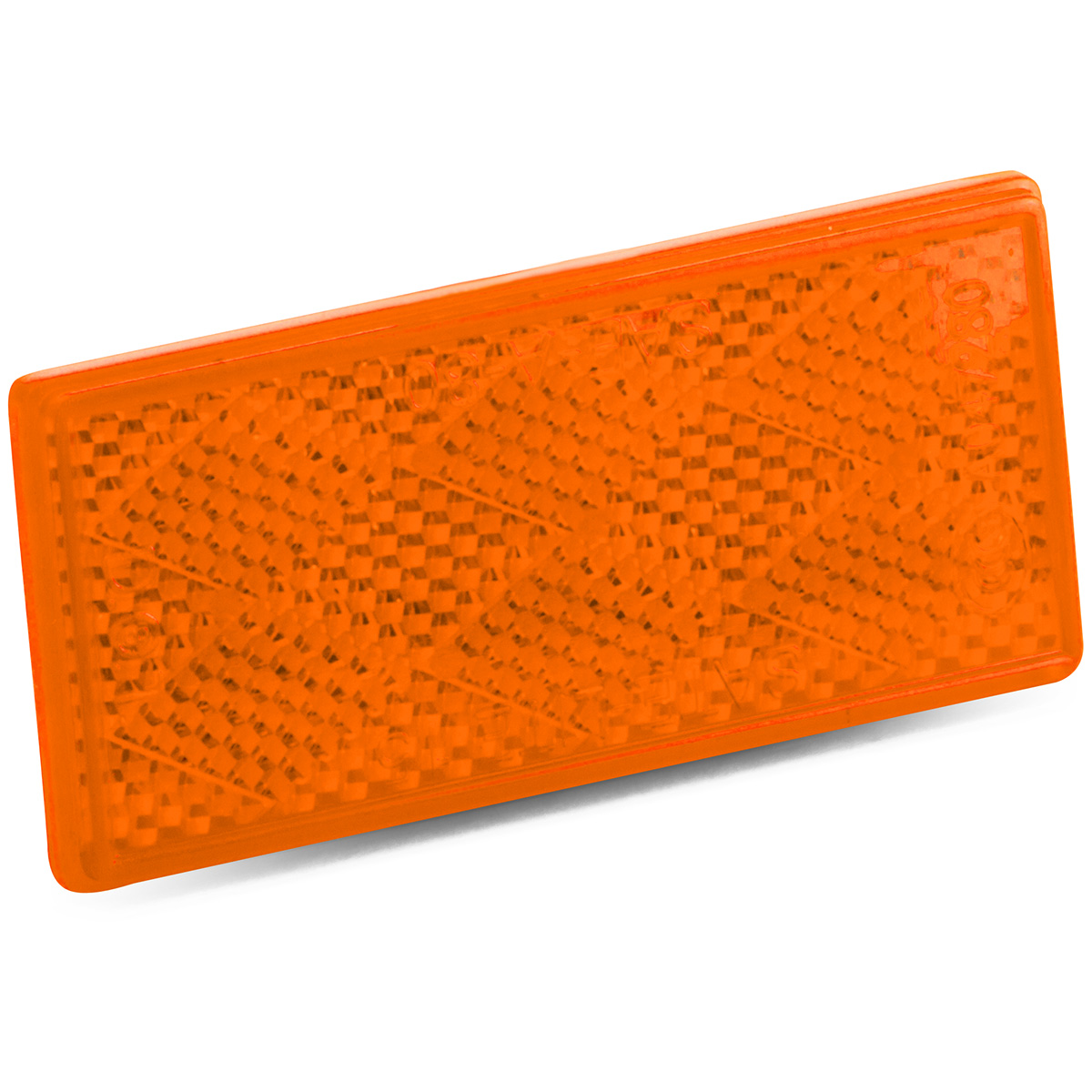 4-3/8" x 1-3/8" Amber Rectangle Reflector - Kimball Midwest