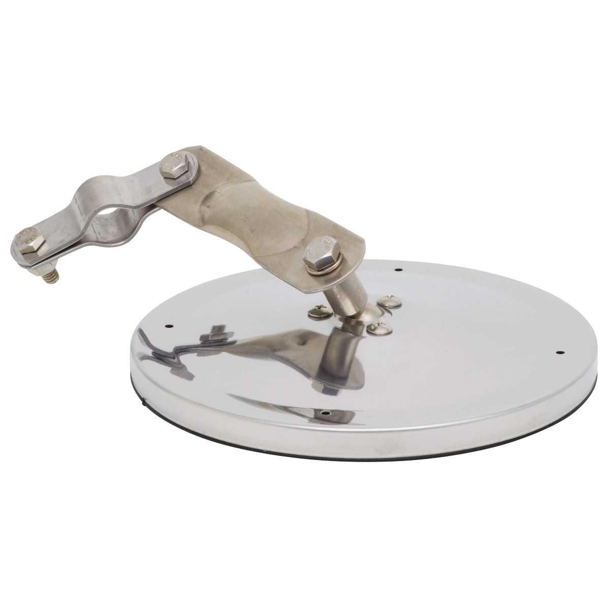 6" Black Convex Mirror with Mounting Arm - Kimball Midwest