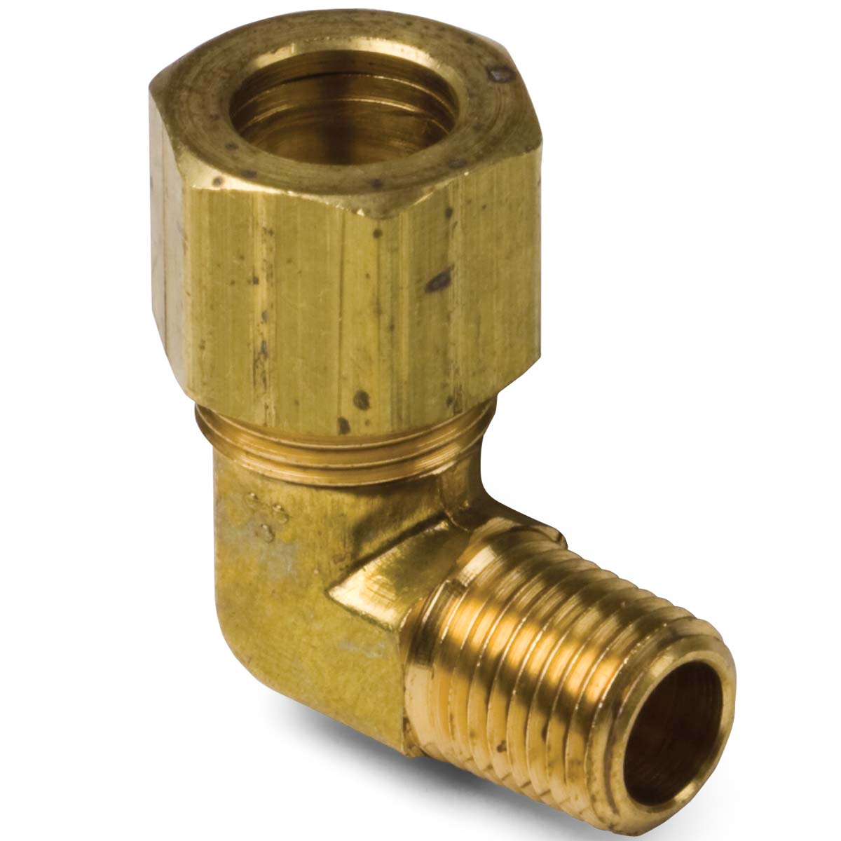 1/8" x 1/8" Brass Compression Male Elbow - Kimball Midwest