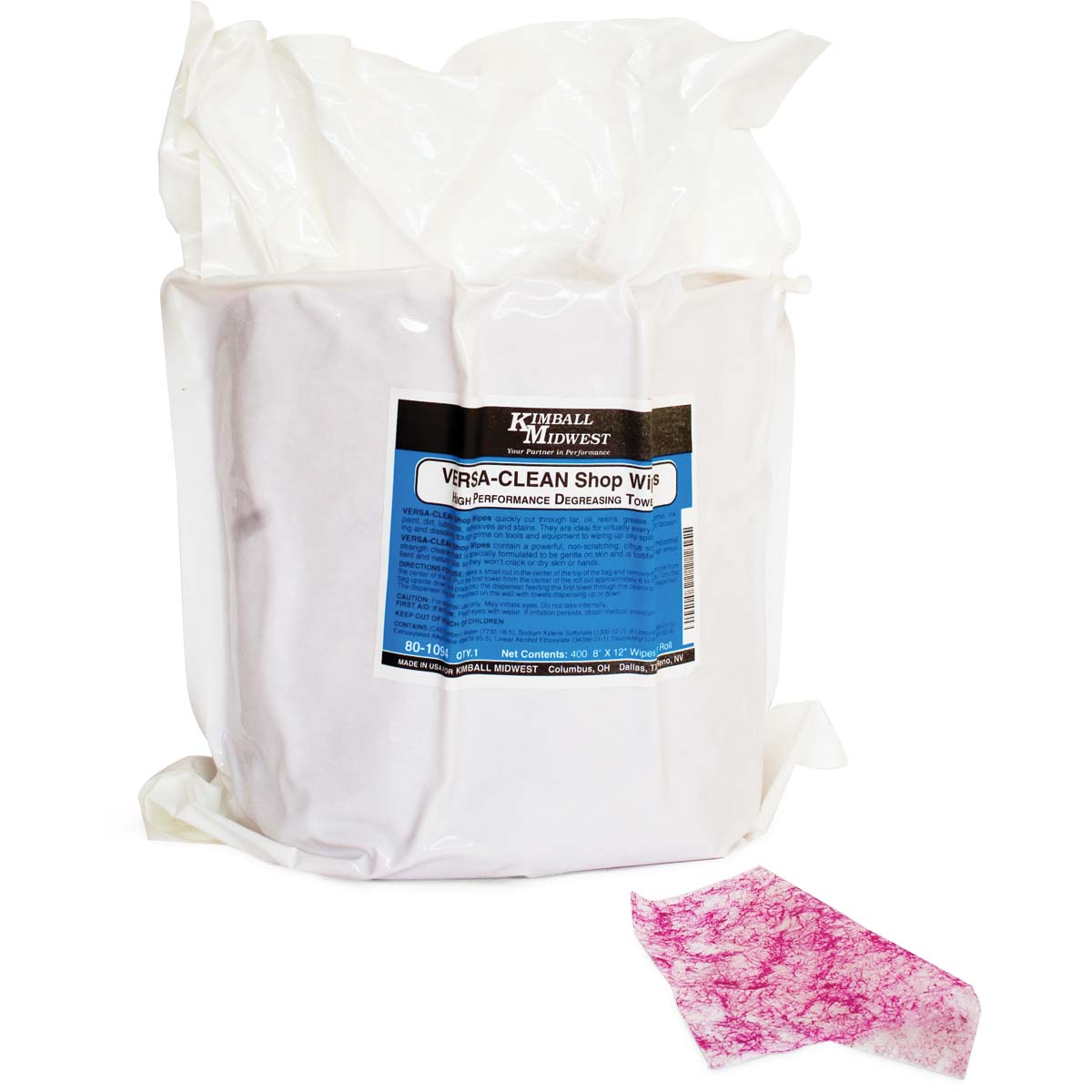 Versa-Clean™ Shop Wipes Refill - Kimball Midwest