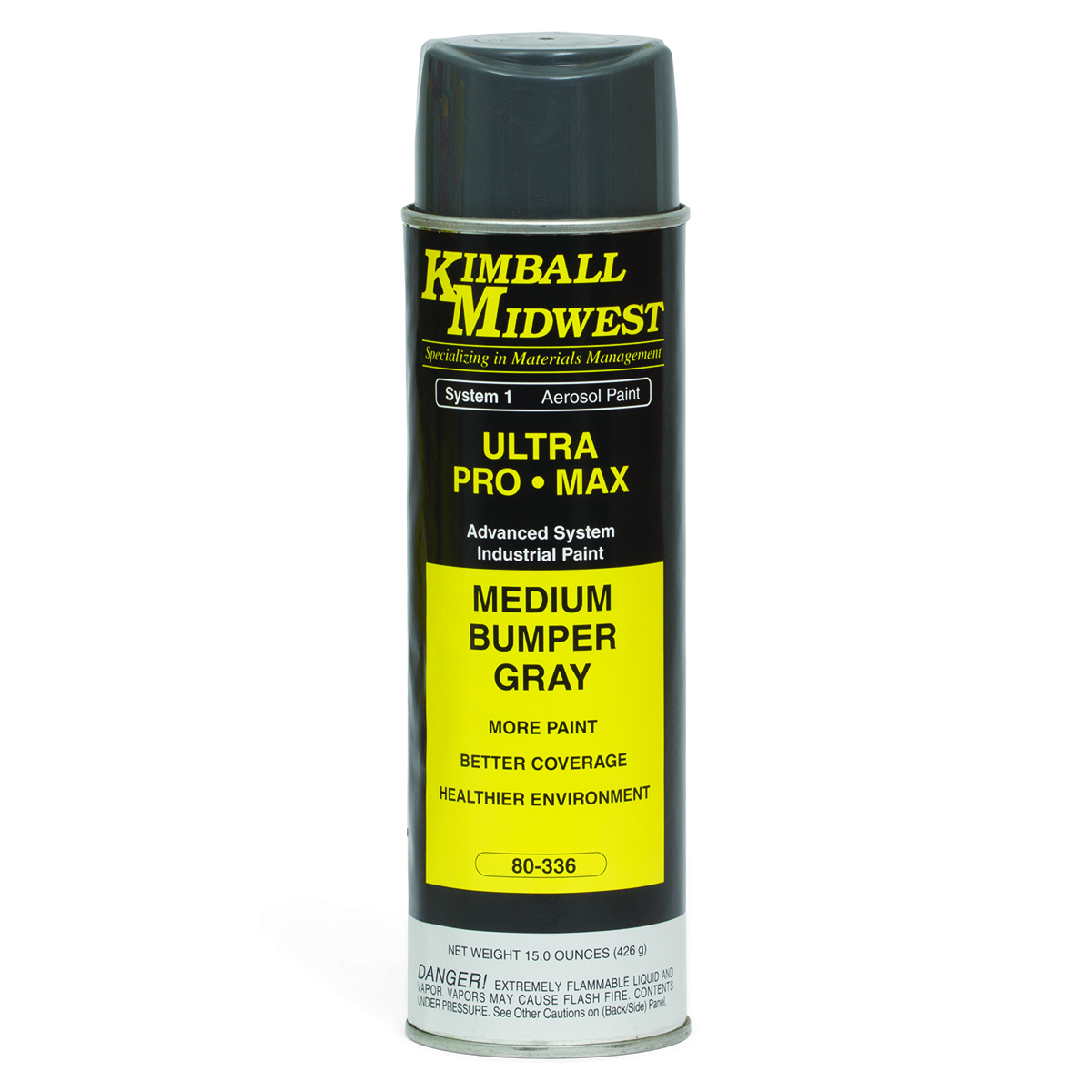Medium Bumper Gray Ultra Pro•Max Weather-Resistant Enamel Spray Paint - 20 oz. Can - Kimball Midwest