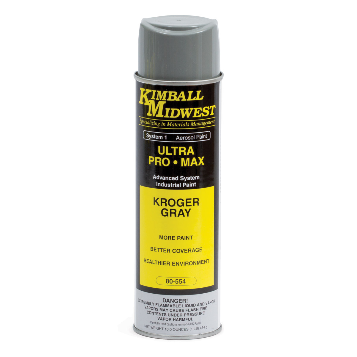 KG Gray Ultra Pro•Max Oil-Based Enamel Spray Paint - 20 oz. Can - Case ...