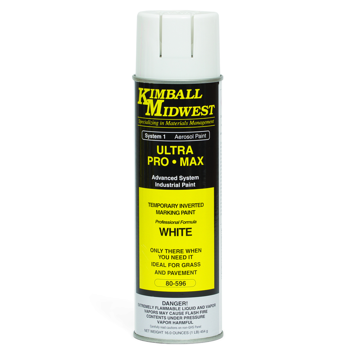 White Inverted Temporary Marking System Paint - Kimball Midwest