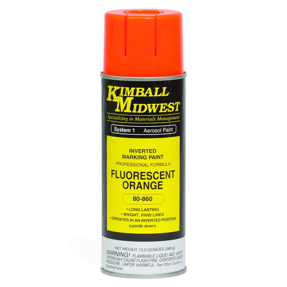 Fluorescent Orange Inverted Marking System Water-Based Paint - 16 oz ...