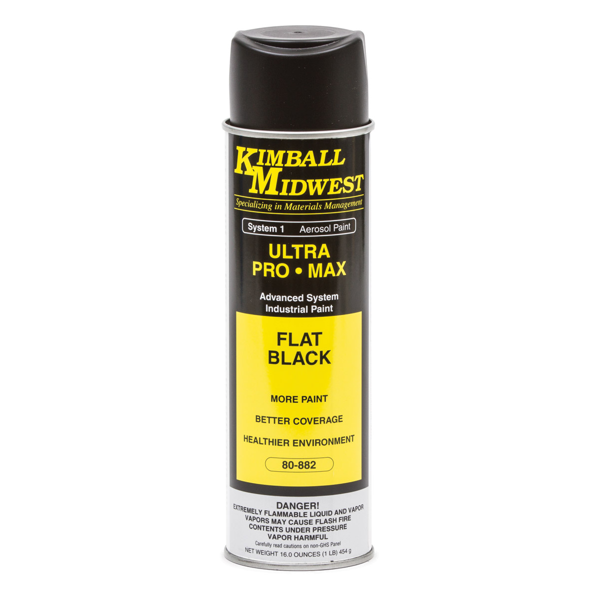 Flat Black Ultra Pro•Max Oil-Based Enamel Spray Paint - 20 oz. Can ...